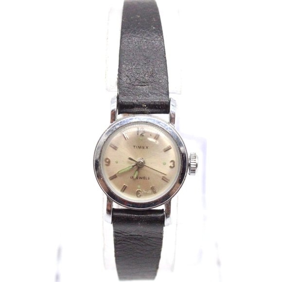 Timex | Accessories | Vintage Timex Automatic Watch Womens Silver Tone ...
